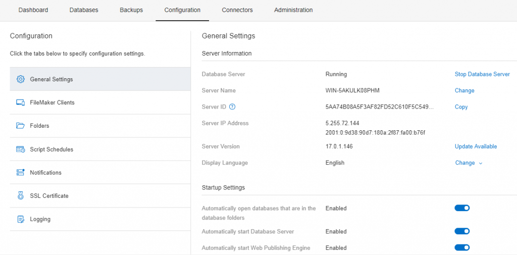FileMaker Server 17 Kurulum ve Yönetimi – FileMaker Destek